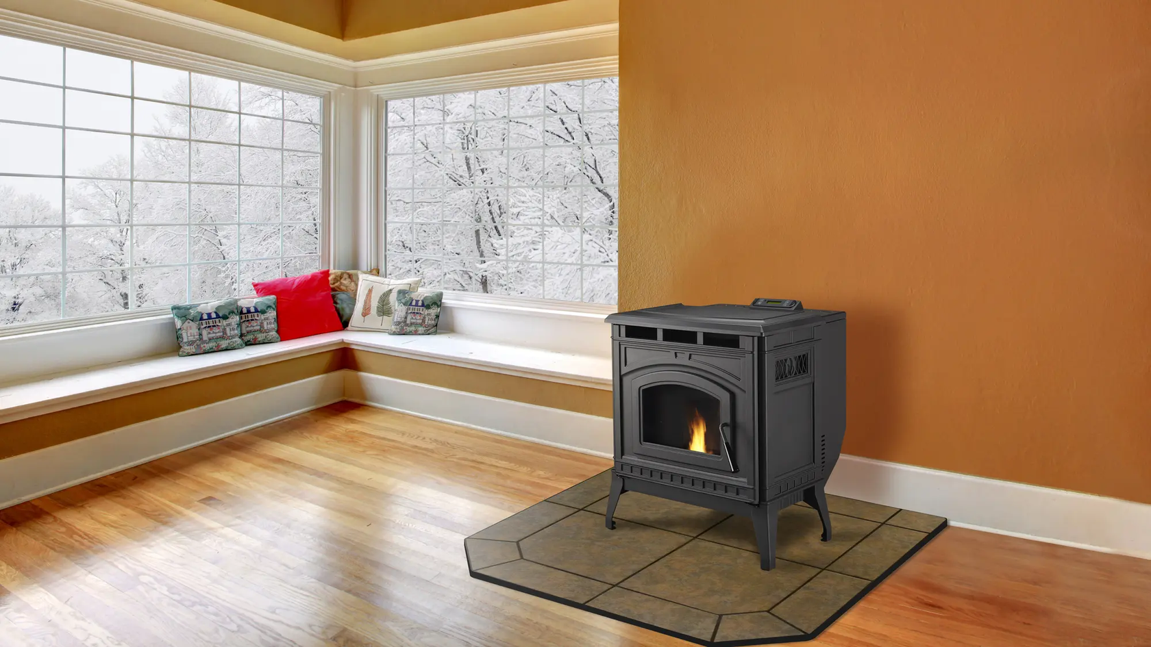 Pelpro TSC90 Cast Iron Pellet Stove | Forge & Flame